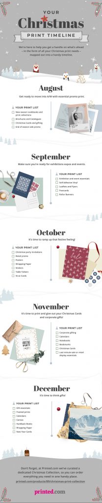 Your Christmas Print Timeline 2018 Infographic | Printed.com