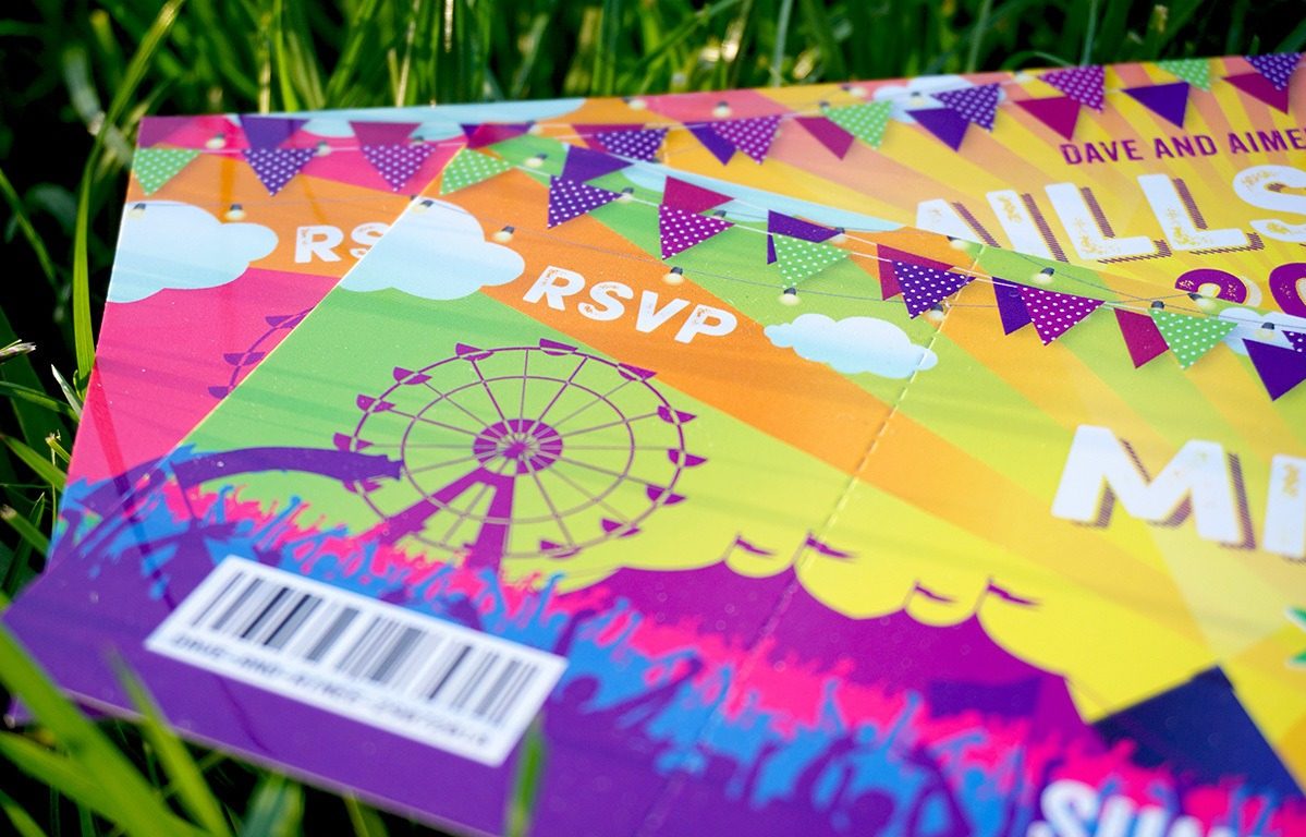 Discovering fun festival wedding stationery with Wedfest