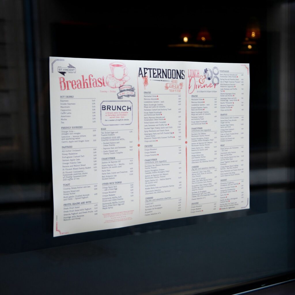 Inspiring Menu designs from our customers | Printed.com Blog